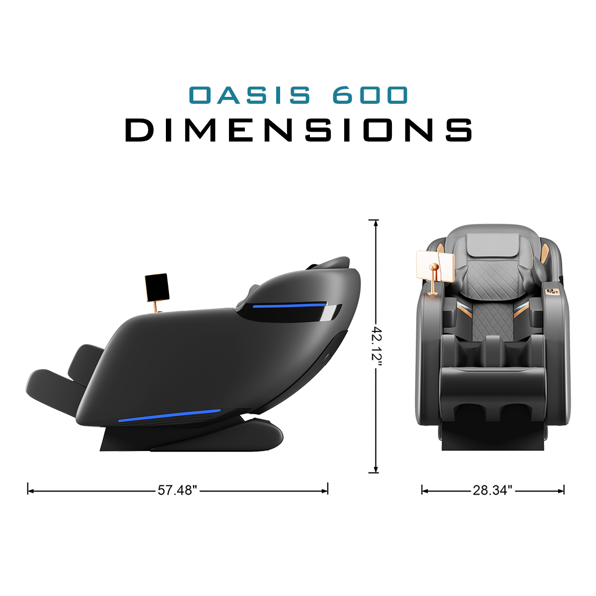 RFT Oasis-600 Full Body Massage Chair - Recover Fast Therapy